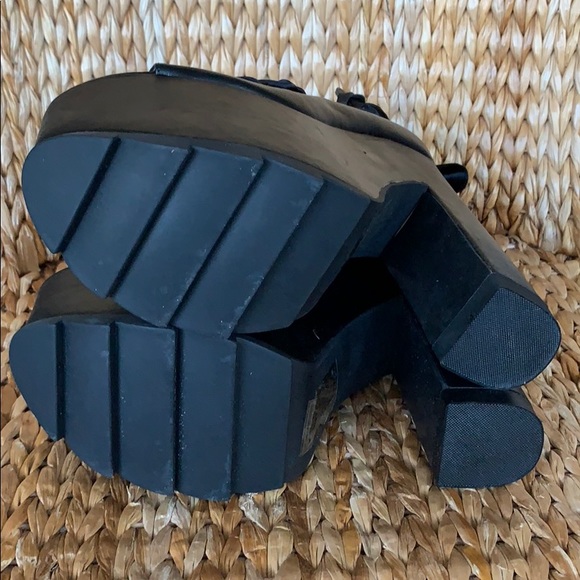 YRU | Shoes | Nib Yru Black Ballet Bae Platform Shoes M | Poshmark